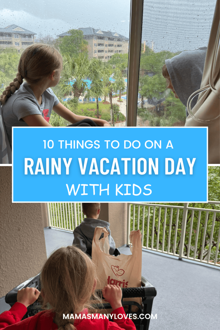 10 Things To Do on a Rainy Vacation Day with Kids - Mamas Many Loves